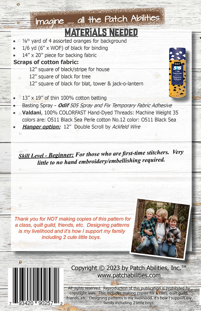 Pattern Patch-Abilities Get Spooked P314 DIGITAL DOWNLOAD – The Little Shop of Stitches