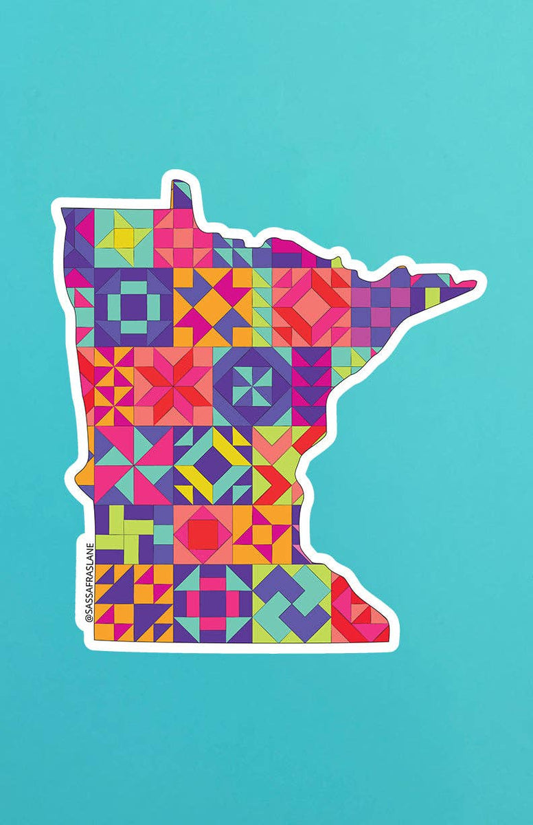 Gifts Minnesota State Quilt Sticker – The Little Shop of Stitches