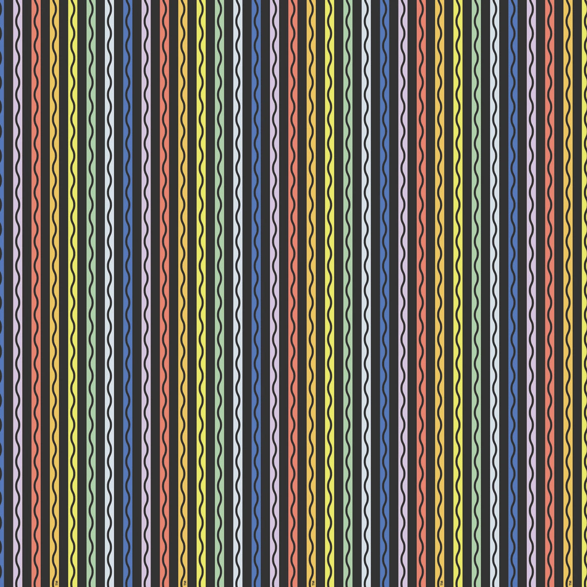 Fabric - Riley Blake New Box of Crayons Stripe Black - C16512R-BLACK ...