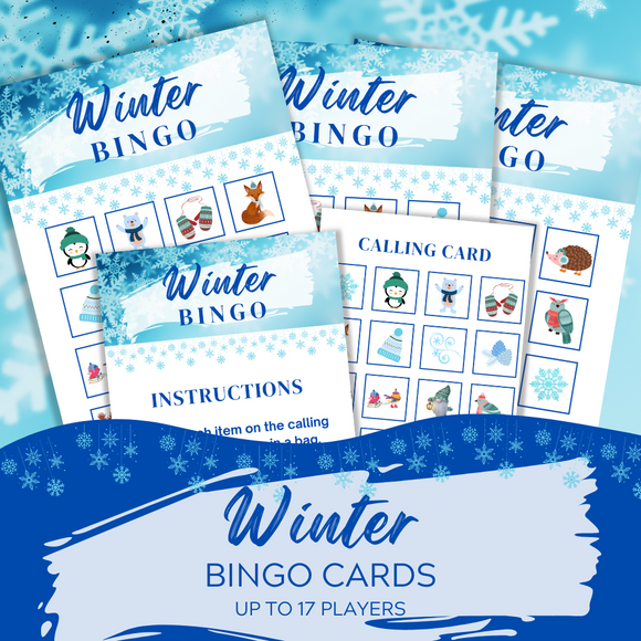 Printable Winter Bingo Game - INSTANT DOWNLOAD – The Little Shop of ...